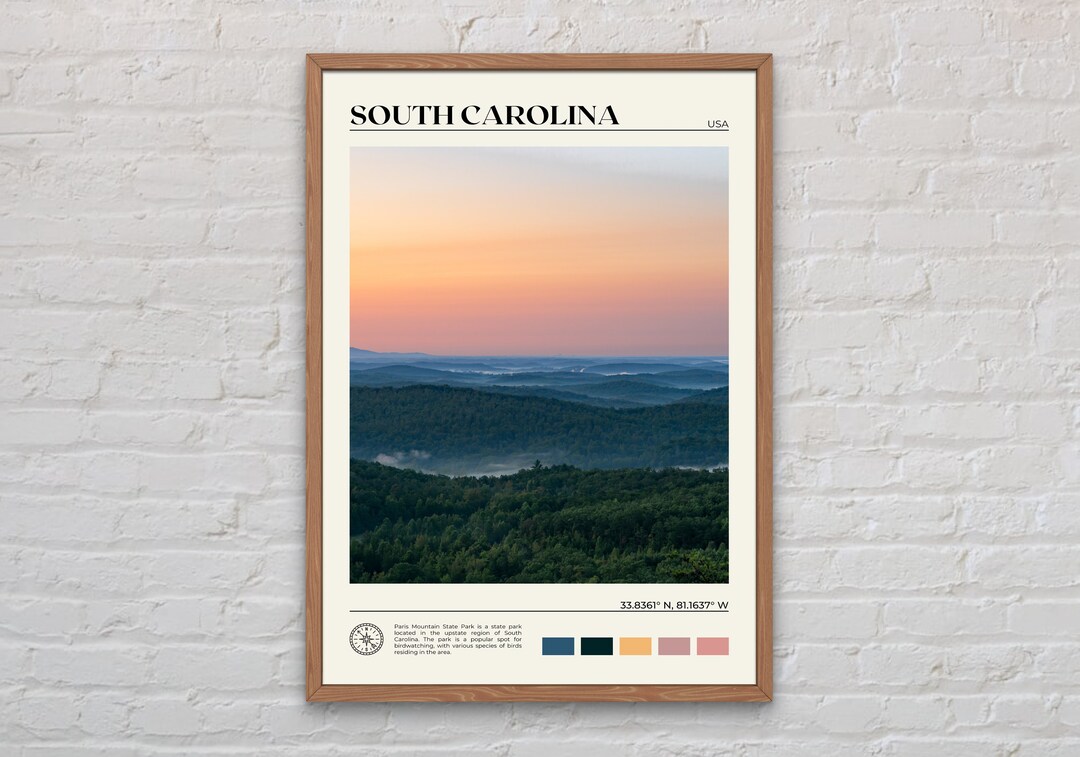 Real Photo, South Carolina Print, South Carolina Wall Art, South ...