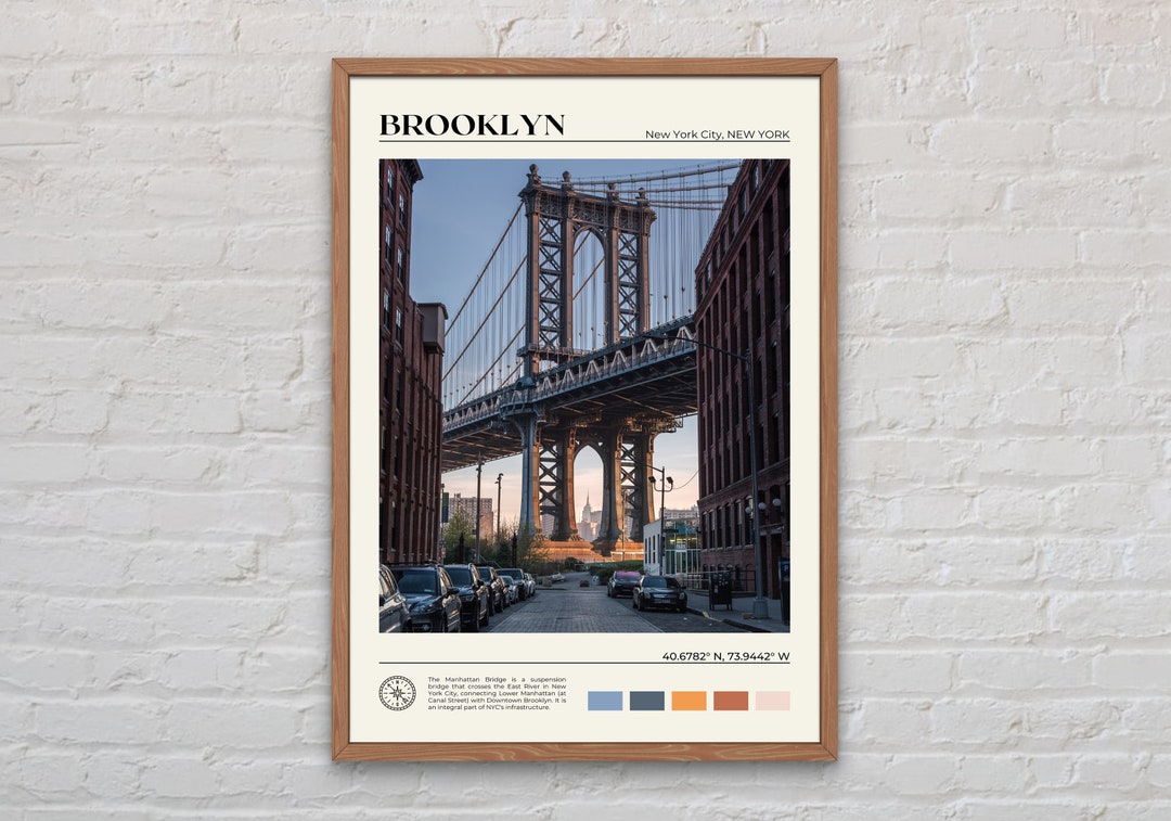Real Photo, Brooklyn Print, Brooklyn Wall Art, Brooklyn Poster ...