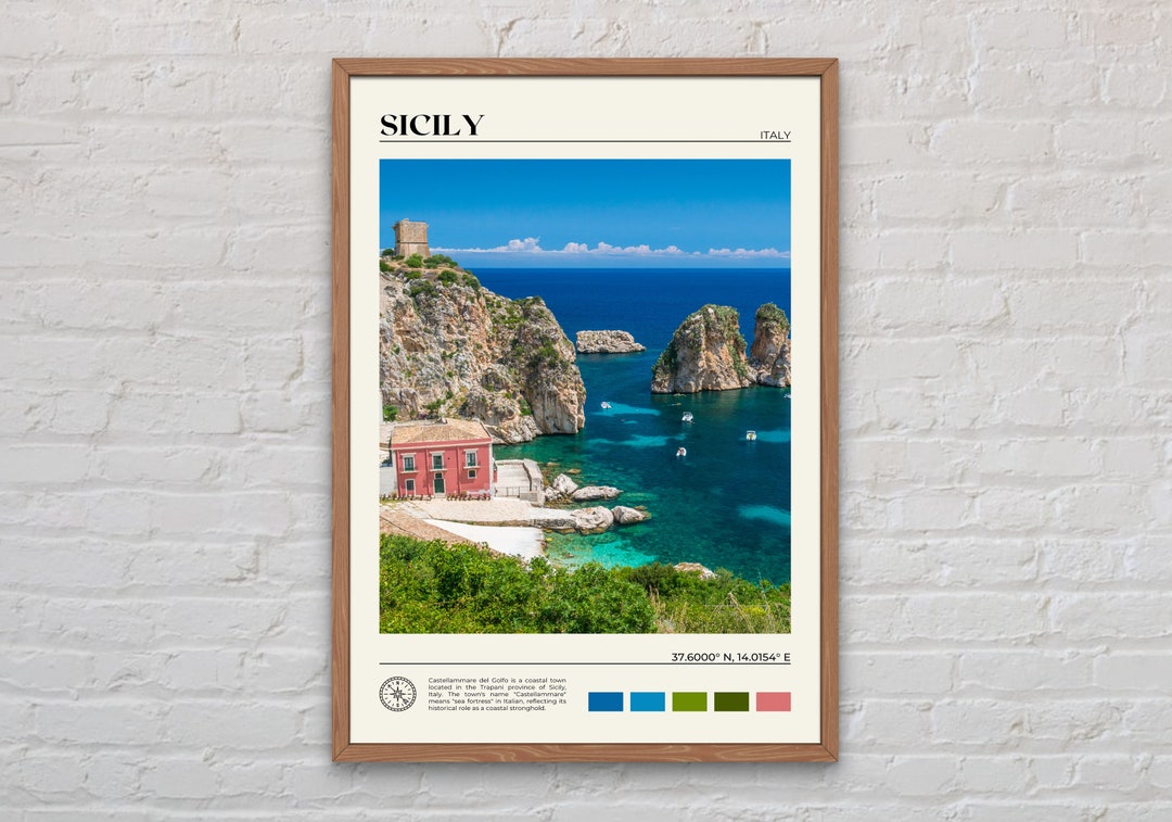 Real Photo Sicily Print Sicily Wall Art Sicily Poster - Etsy