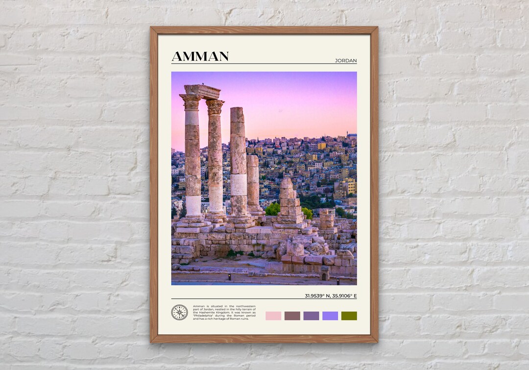 Real Photo, Amman Print, Amman Wall Art, Amman Poster, Amman Photo ...
