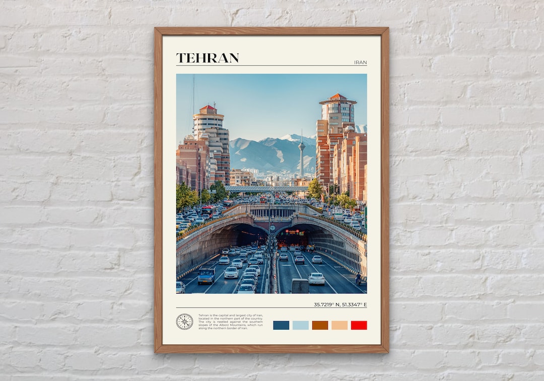 Real Photo, Tehran Print, Tehran Wall Art, Tehran Poster, Tehran Photo ...