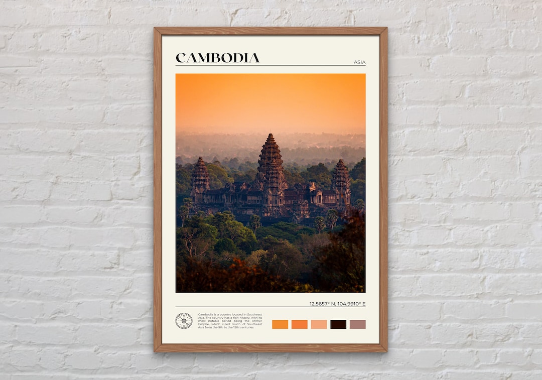 Real Photo, Cambodia Print, Cambodia Wall Art, Cambodia Poster ...