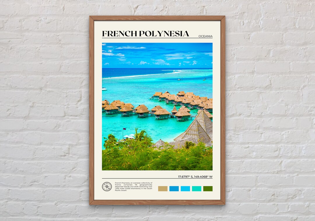 Real Photo, French Polynesia Print, French Polynesia Wall Art, French ...