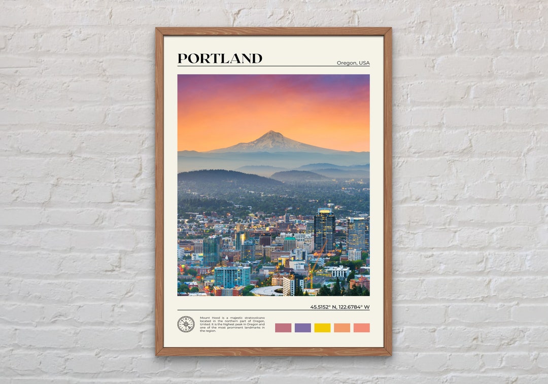 Real Photo, Portland Print, Portland Wall Art, Portland Poster ...