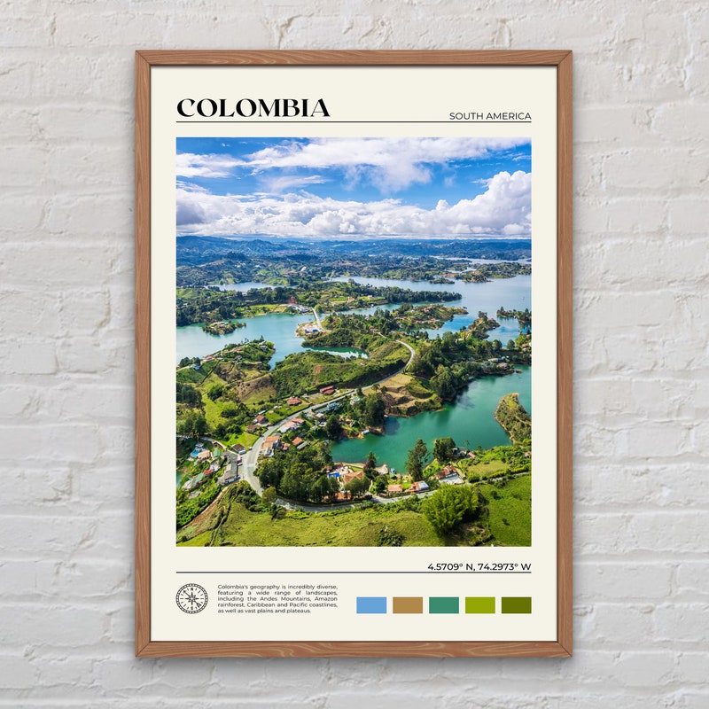 Colombia Poster - Etsy