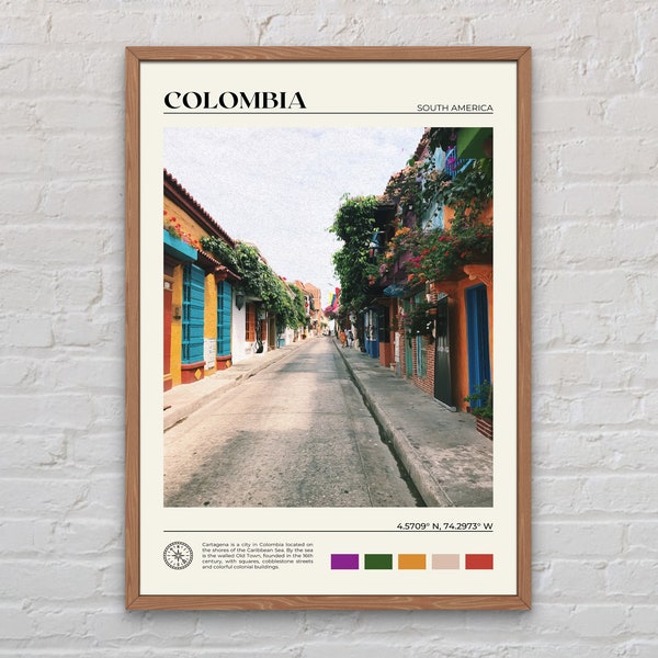 Colombia Poster - Etsy