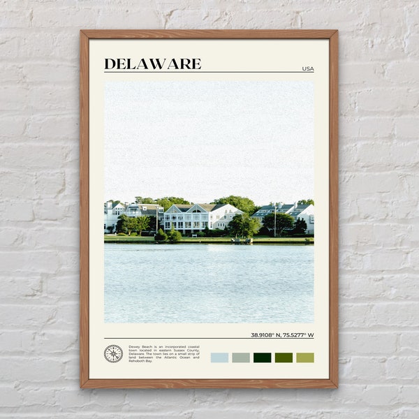 Delaware Print - Etsy
