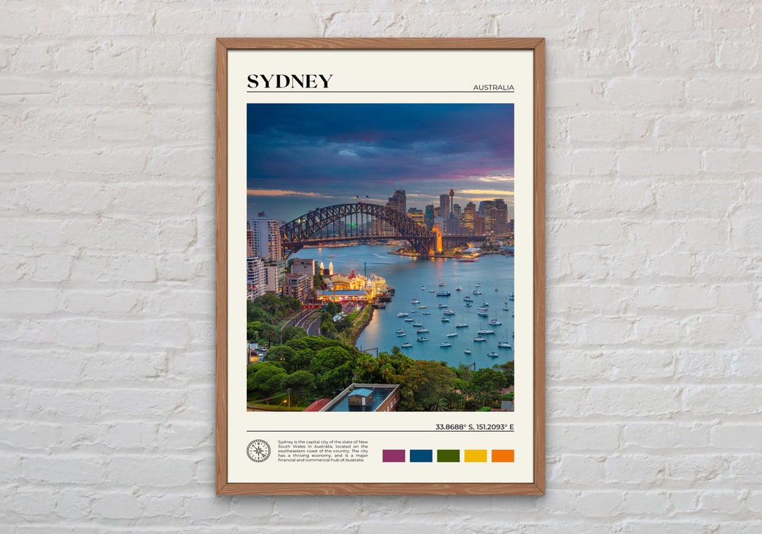 Real Photo, Sydney Print, Sydney Wall Art, Sydney Poster, Sydney Photo ...