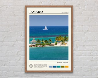 Digital Oil Paint, Jamaica Print, Jamaica Wall Art, Jamaica Poster ...