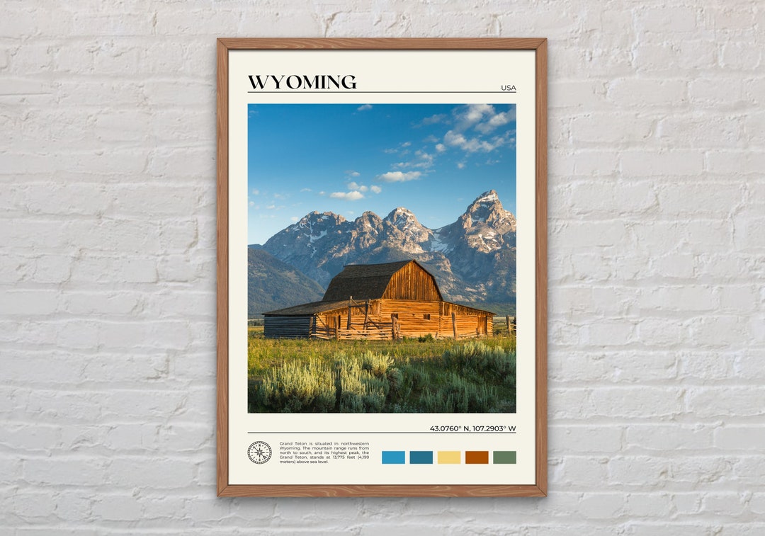 Real Photo, Wyoming Print, Wyoming Wall Art, Wyoming Poster, Wyoming ...