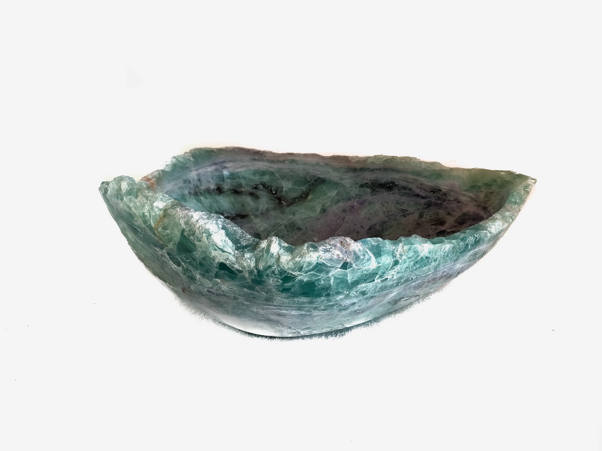 Dreamstone Natural Stone Bowl Exotic Decorative Handmade Bowl Fluorite ...