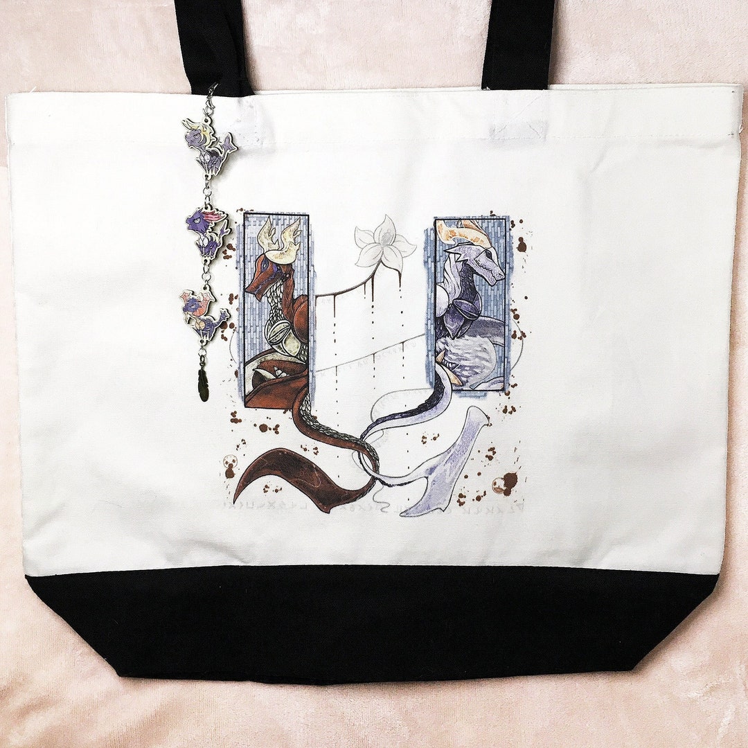 Angelus & Mikhail Tote + 3 Dragons Wooden Charm - Legna / Gabrielle ...