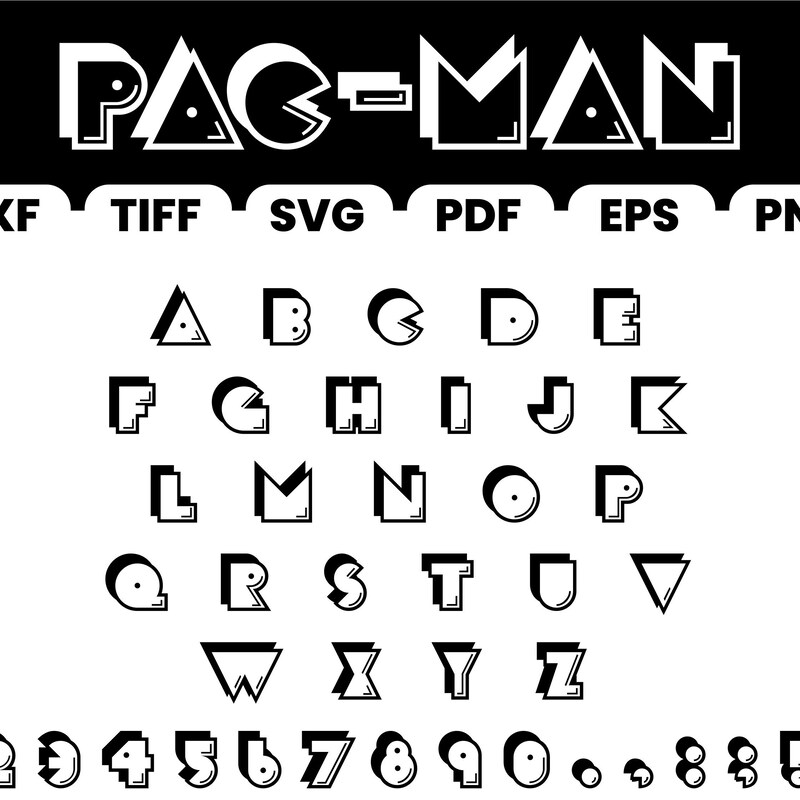 Pacman Svg - Etsy