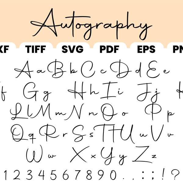 Handwritten Letter Font - Etsy