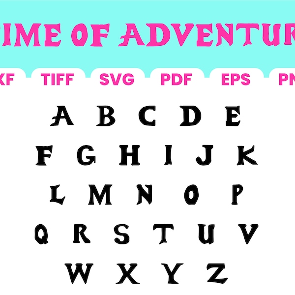 Adventure Time Font Svg - Etsy