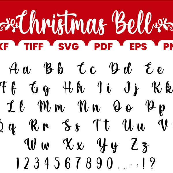 Christmas Font - Etsy