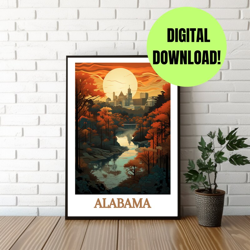 Alabama Poster - Etsy