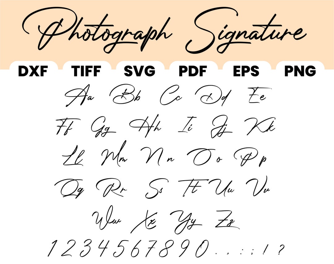 Photograph Signature Fonts, Handwriting Fonts, Handwritten Fonts, Text ...