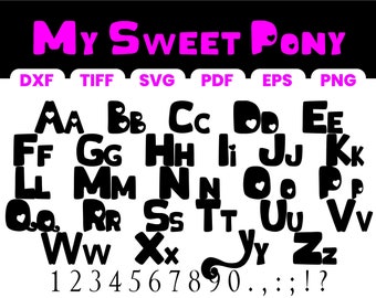 My Little Pony Font Svg - Etsy Ireland