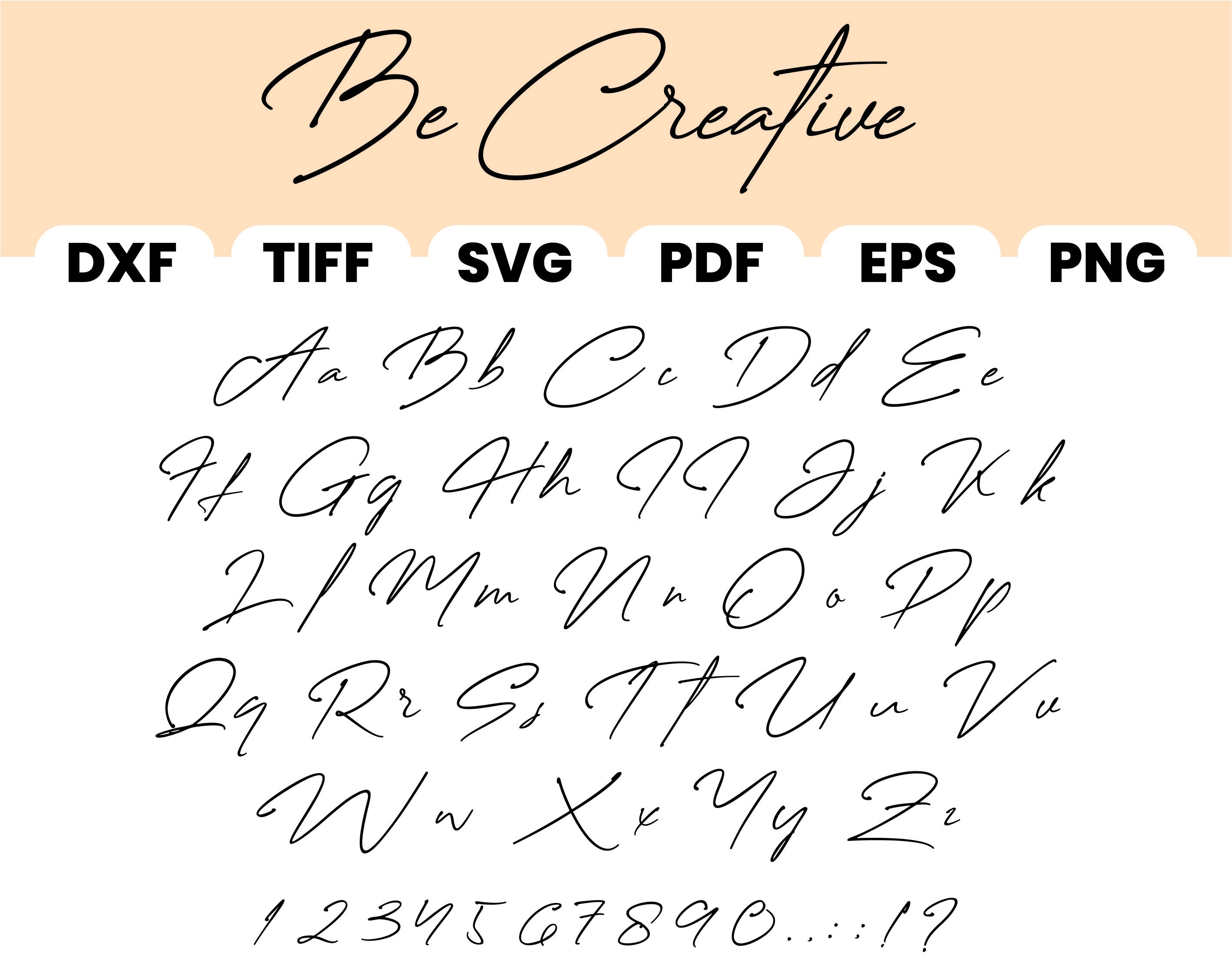 Creative Fonts Alphabet