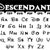 Descendants Font,ttf,eps,png,pdf,dxf,svg - Etsy