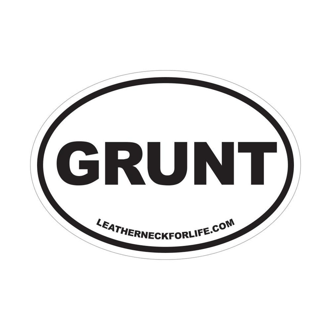 Grunt Oval Decal - Etsy