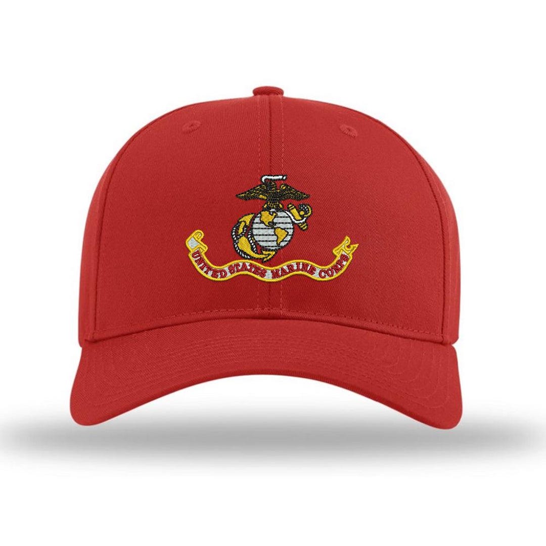 USMC Vintage Flag Structured Hat - Etsy