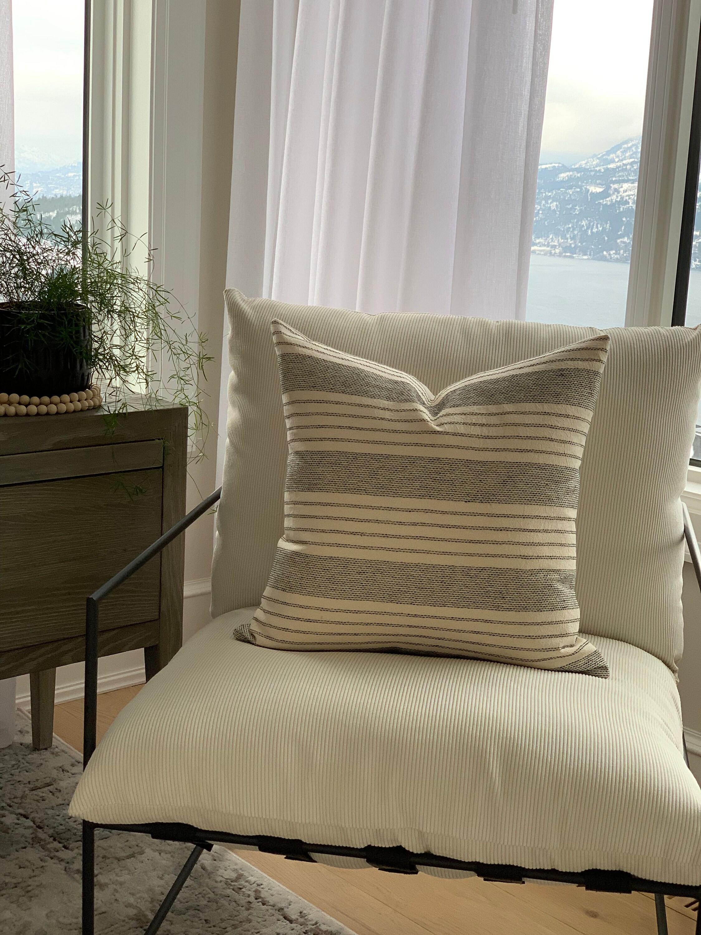 Decorative Pillows Home & Living Farmhouse Pillow Textured Weave Pillow ...