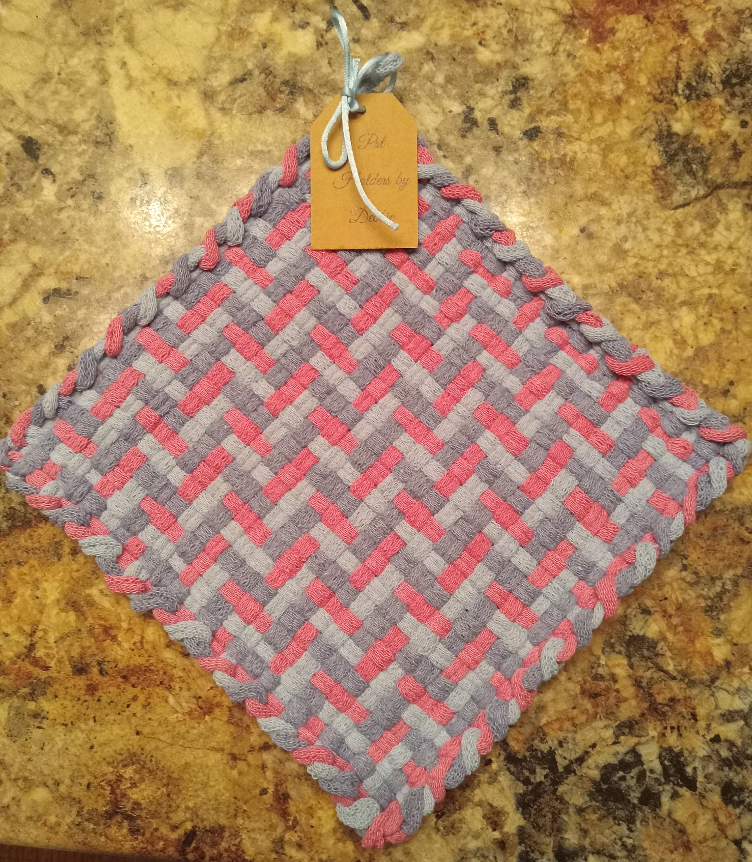 Hand Woven Pot Holders Large 8x8. Woven Pot Holders. House Warming Gift ...