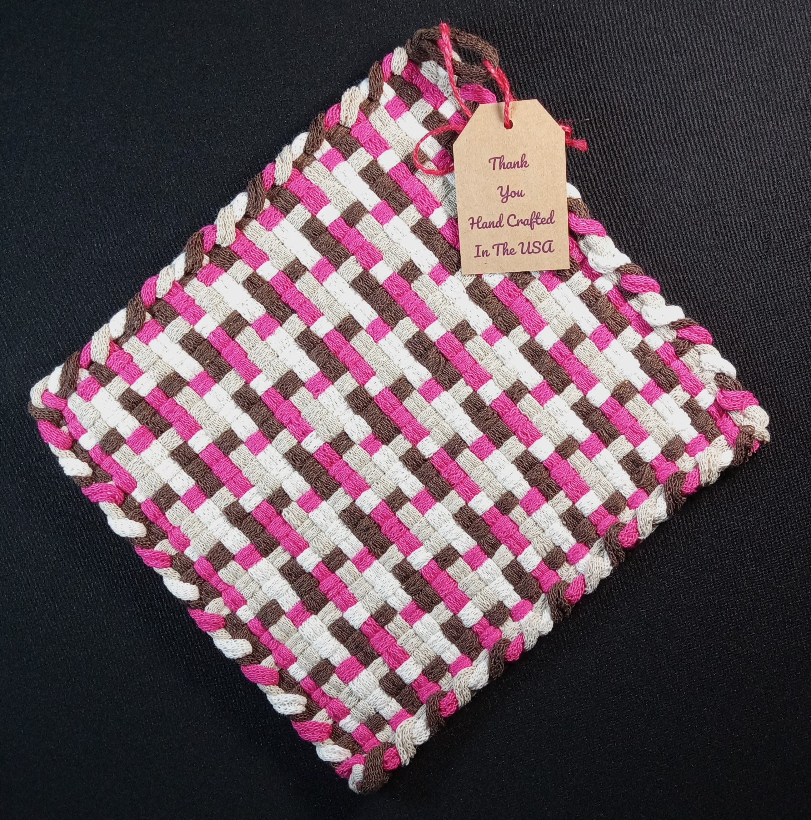 Hand Woven Pot Holders Large 8x8. Woven Pot Holders. House Warming Gift ...