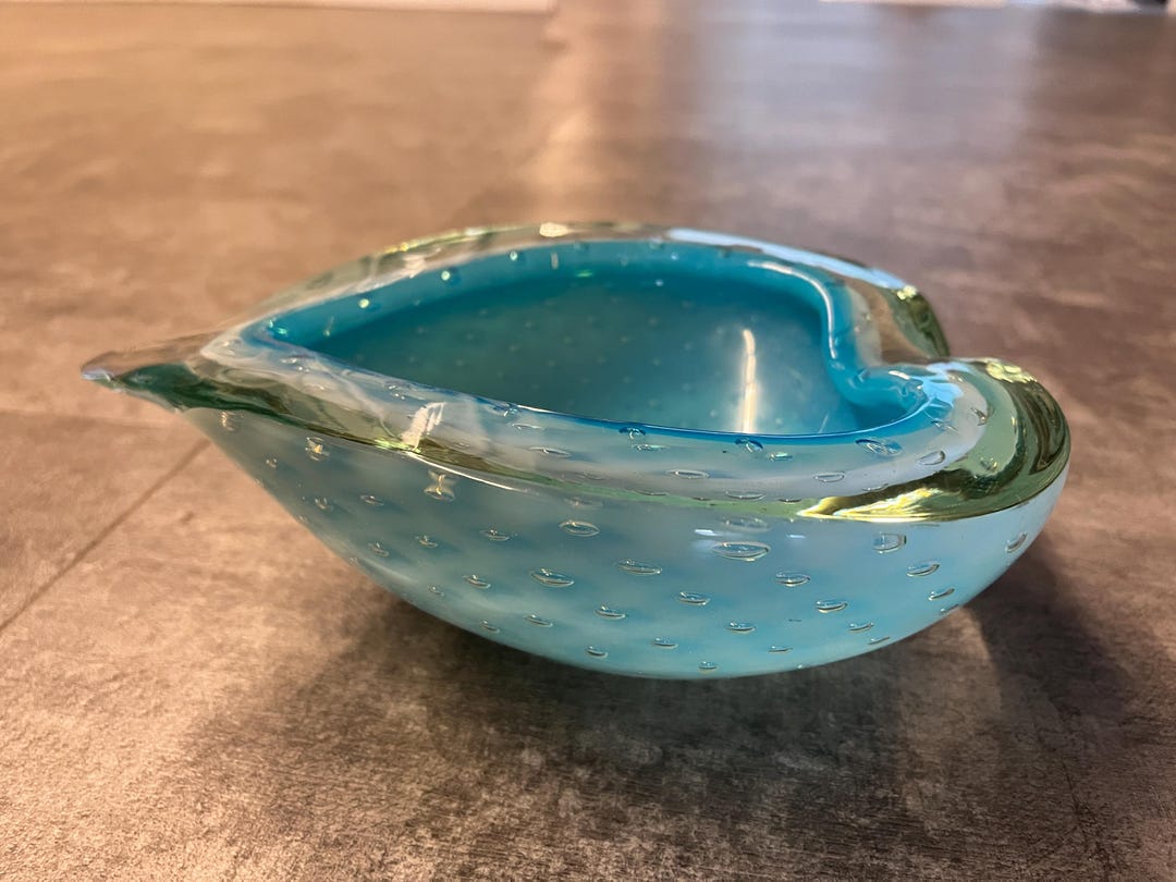 Venetian Glass Balboa Sommerso Bullicante Bowl - Etsy