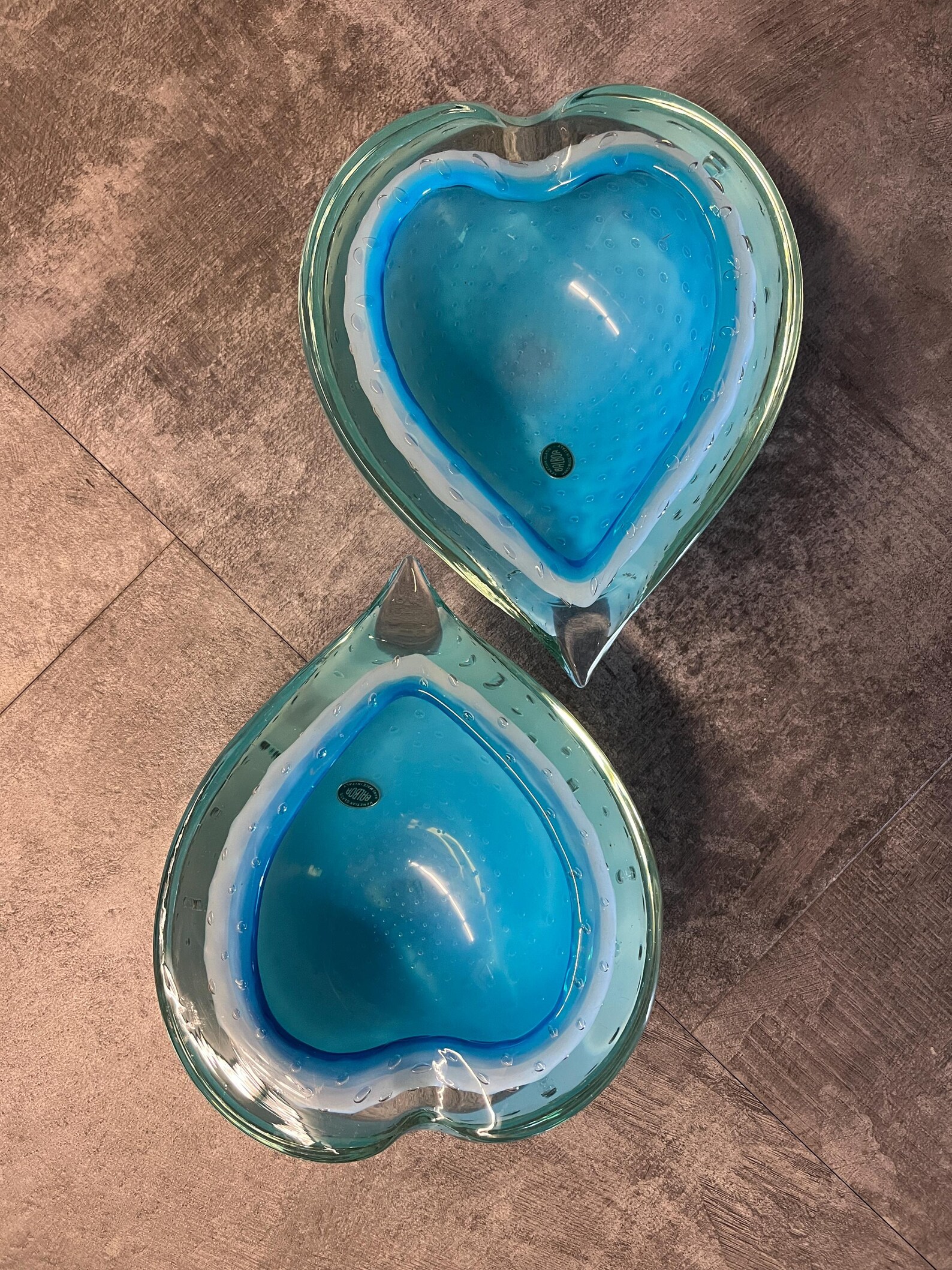Venetian Glass Balboa Sommerso Bullicante Bowl - Etsy