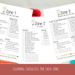 Printable Cleaning Checklist, Fly Lady Control Journal, Zone Journal ...