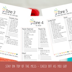 Printable Cleaning Checklist, Fly Lady Control Journal, Zone Journal ...