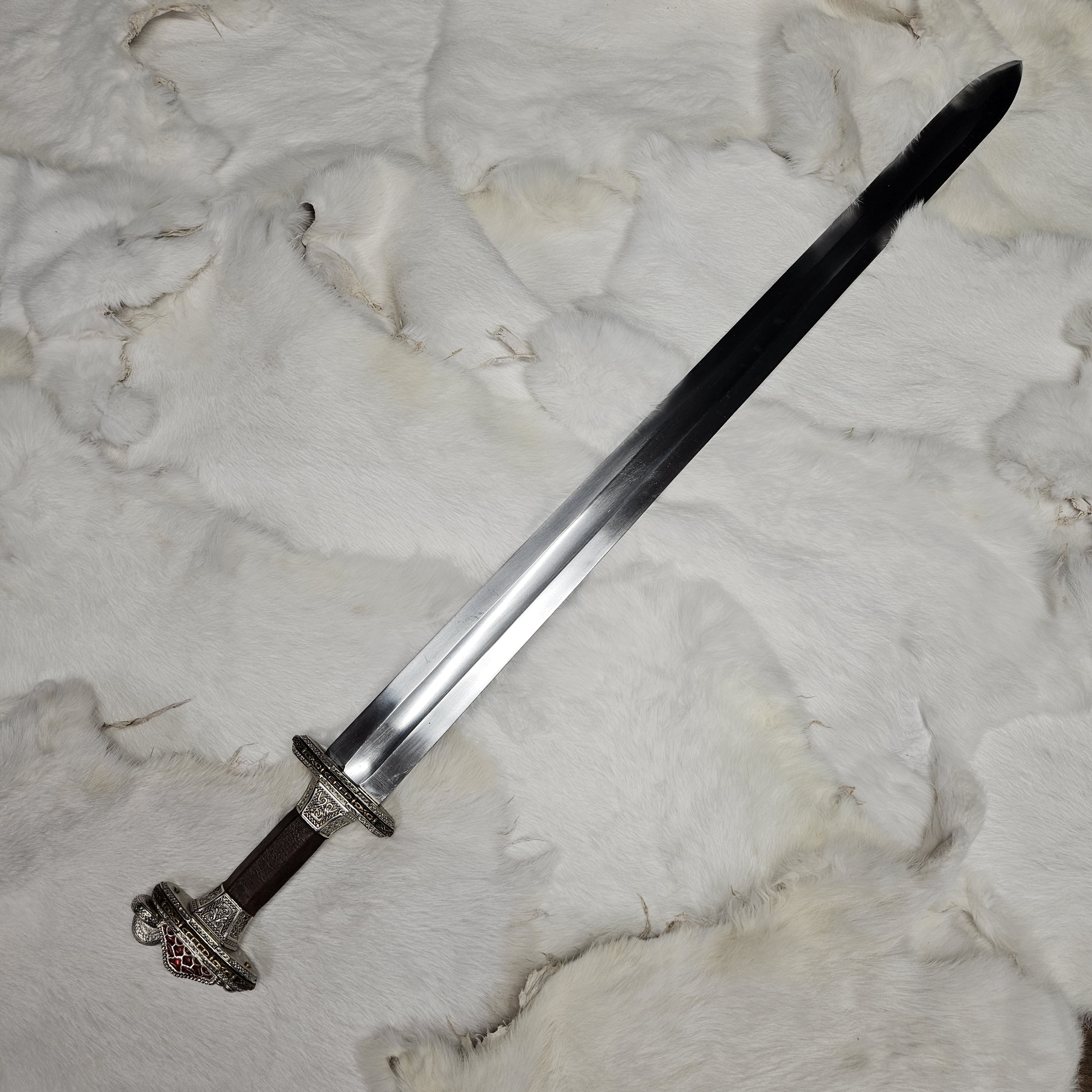 Vendel Chieftain Sword With Tin Plating and Brass Accents - Etsy