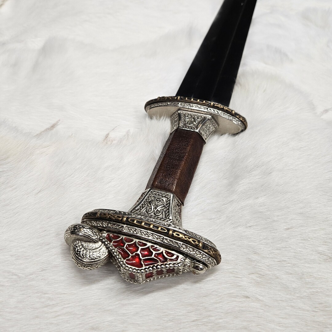 Vendel Chieftain Sword With Tin Plating and Brass Accents - Etsy