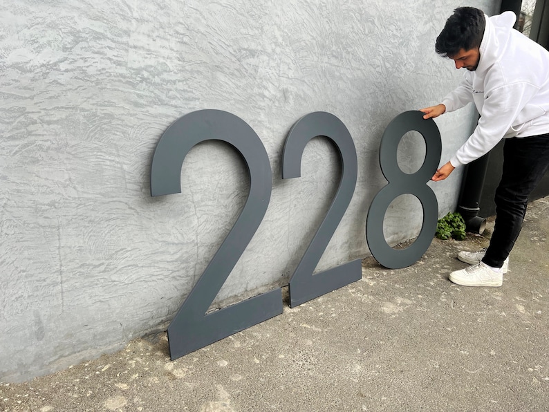 Big House Number Sign Large Acrylic Modern Numbers & Letters - Etsy