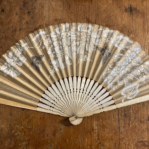 Hand Painted Fan - Etsy