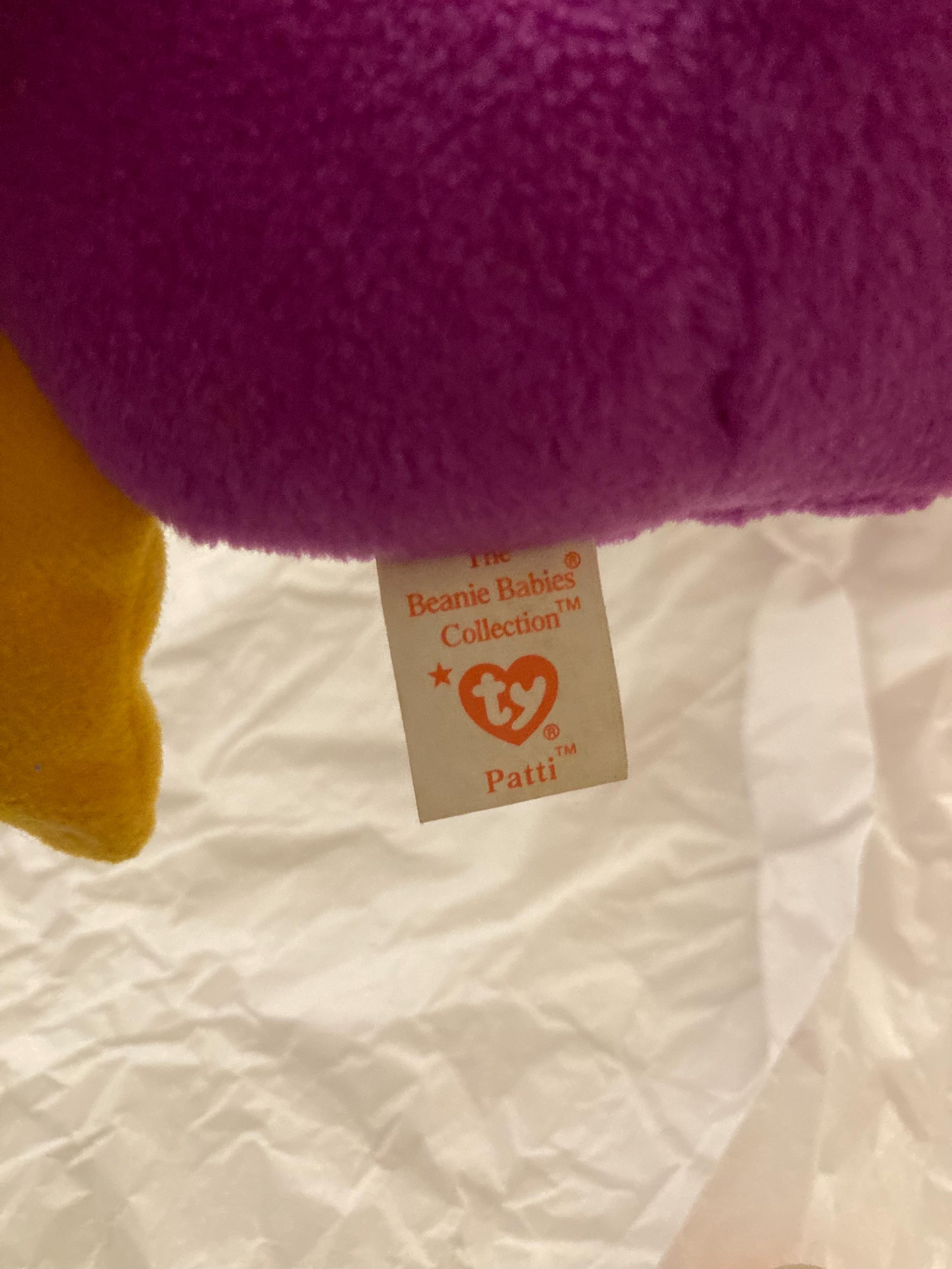 1993 Rare /vintage Ty Beanie Baby Patti the Platypus With Tag 1-6-93 ...