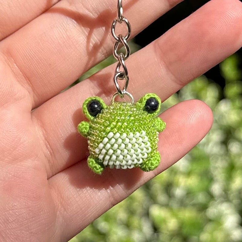 Beaded Animal Keychain - Etsy