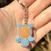 Bead Crochet Mini Turtle Keychain With Different Color Options - Etsy
