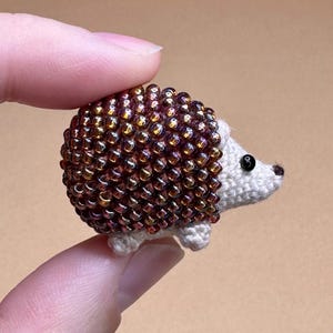 Bead Crochet Hedgehog Pincushion Pattern PDF: Instant Download, DIY ...