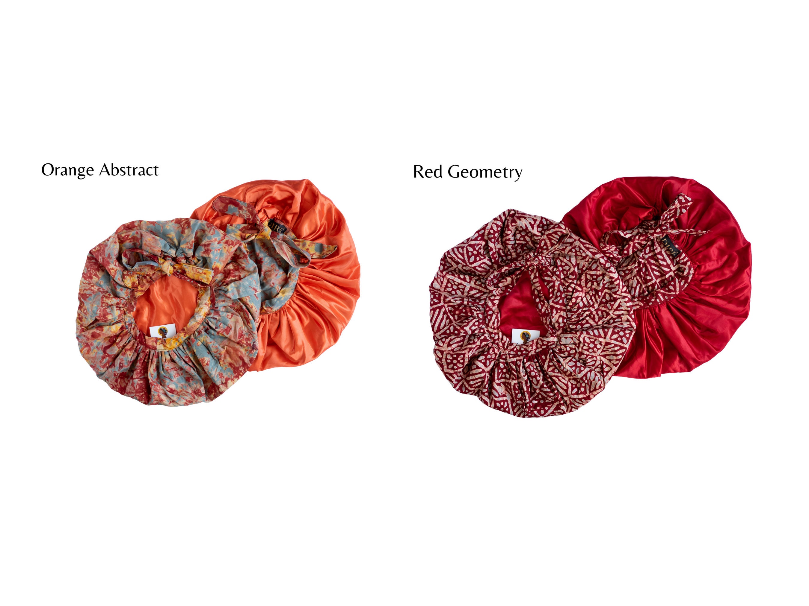 Adire (tie and Dye) African Print Satin-lined Reversible Hair Bonnet ...