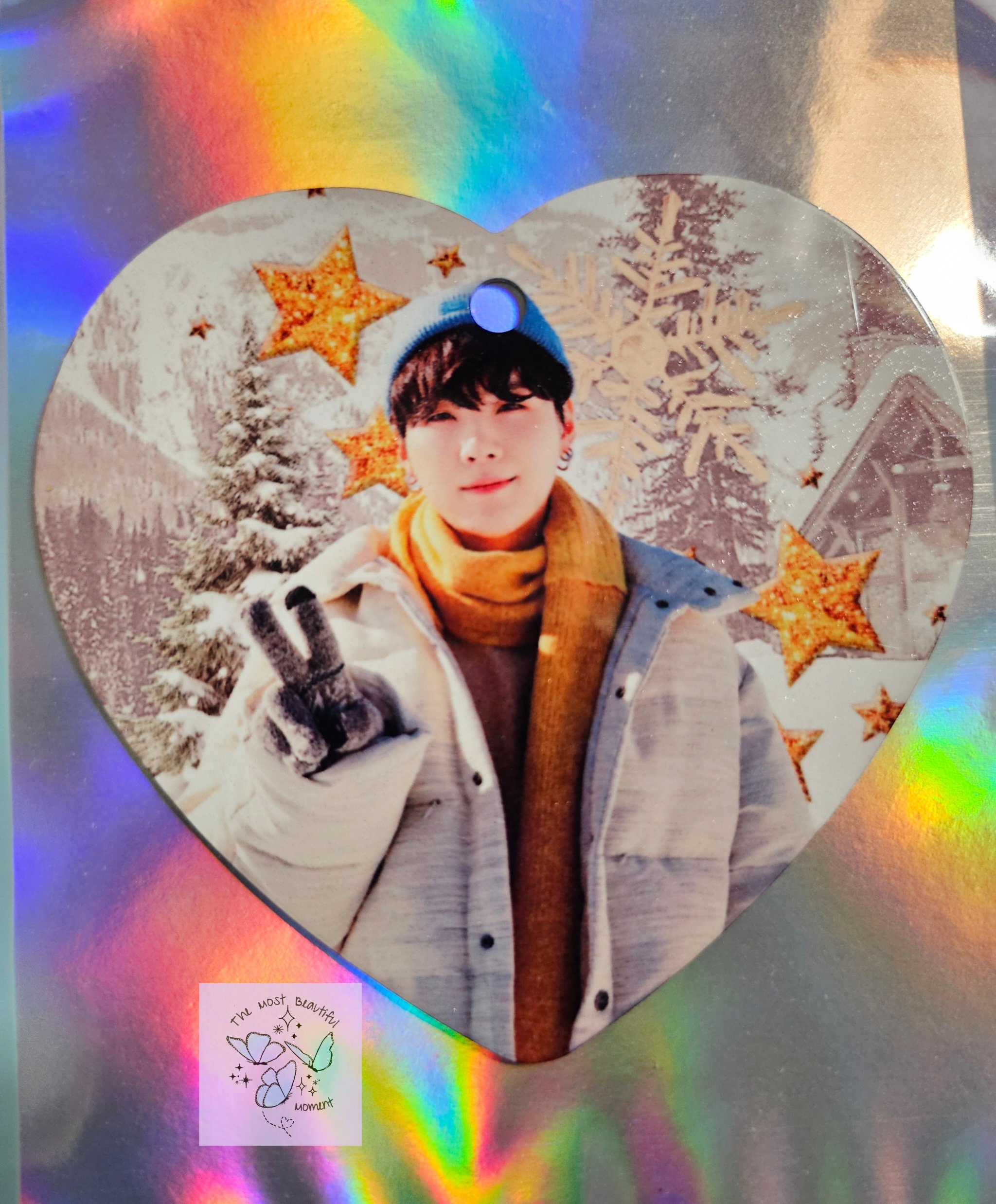 BTS Heart Ornaments - Etsy