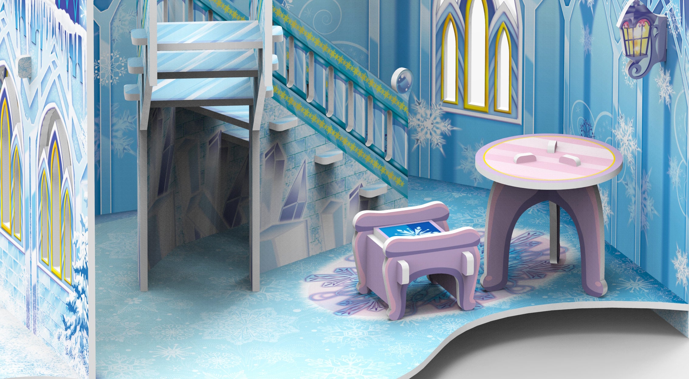 Build Your Own Princess Ice Castle, 3D Puzzle for Kid, DIY Modelling ...