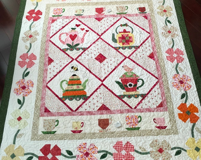 Garden Tea Party Quilt Pattern Set of 6 by the Quilt Company - Etsy