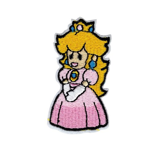 Princess Peach Iron-on Nintendo Patch - Etsy