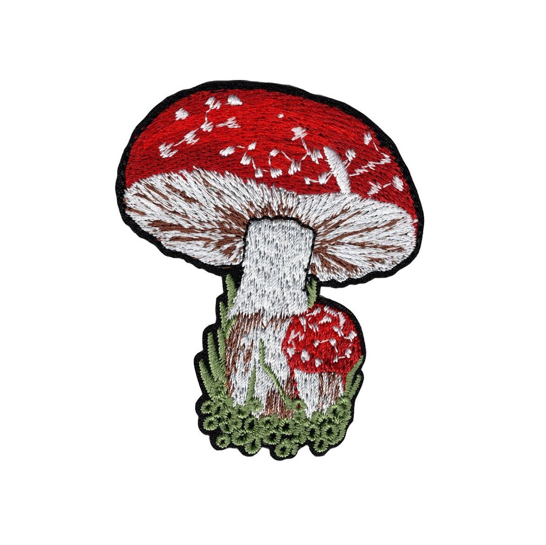 Wild Mushrooms Embroidered Iron on Sew on Applique Patch - Etsy