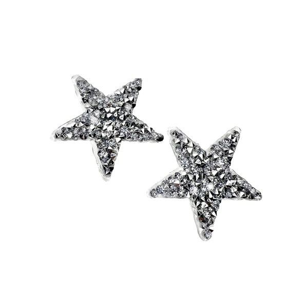 Silver Glitter Stars - Etsy