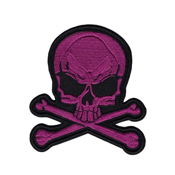 Purple Skull And Crossbones